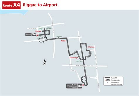 Kuwait City Bus Route X4 Riggae To Airport