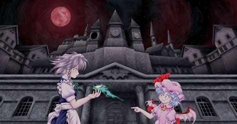 東方 十六夜咲夜＆レミリア・スカーレット 常盤妻ときわづまのイラスト Pixiv