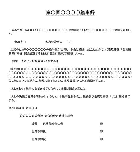 辞任届（代表取締役）の書式テンプレート（word・ワード） テンプレート・フリーbiz
