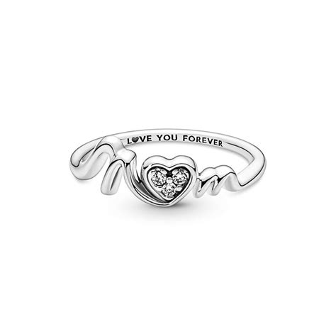 Pandora Mom Pavé Heart Ring