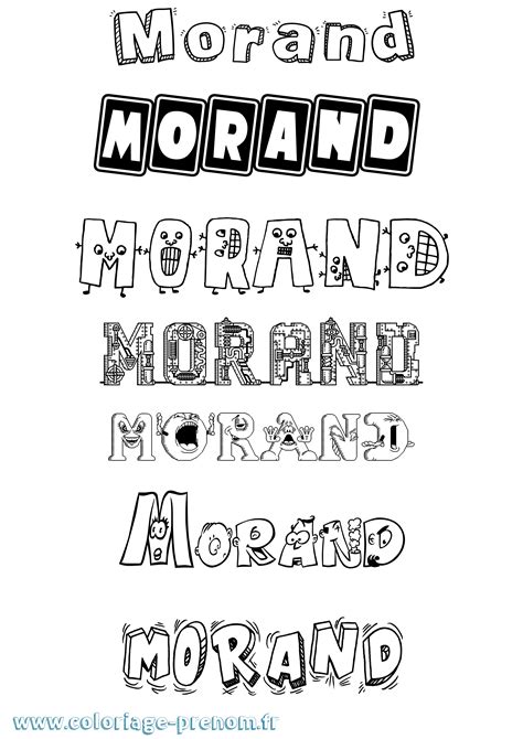 Coloriage Du Prénom Morand à Imprimer Ou Télécharger Facilement