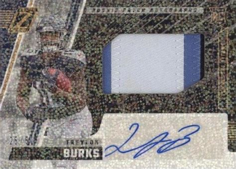 2022 Panini Zenith Rookie Patch Autograph Treylon Burks 212 Sparkle