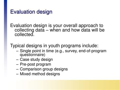 Ppt Planning Your Evaluation Powerpoint Presentation Free Download