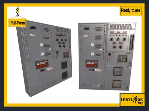 Second Life Marketplace Disturbed Switchgear Panel Full Perm Mesh