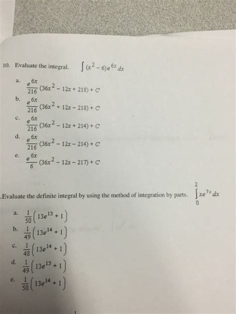 Solved Evaluate The Integral Integral X E X Dx Chegg Com