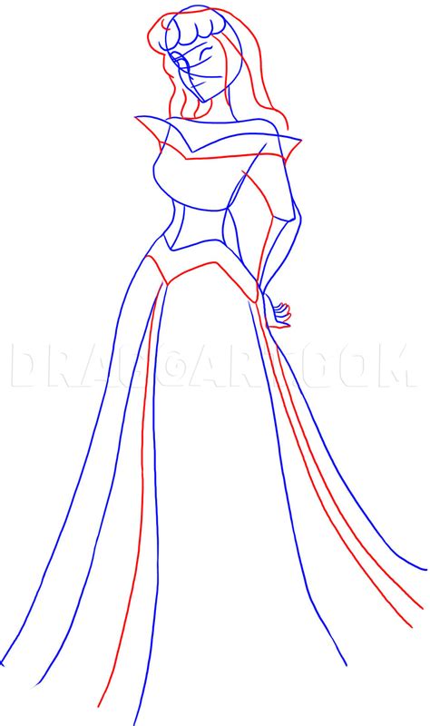 How To Draw Sleeping Beauty Drawing Step By Step By Dawn Dragoart