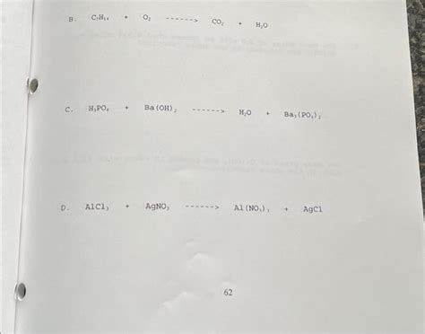Solved Balance the following equations B C C₂H14 H3PO4 Chegg