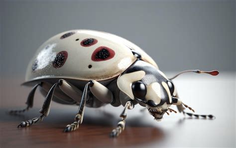 Premium Ai Image A Bug With A White Face And Black Spots