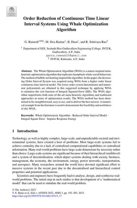 Pdf Order Reduction Of Continuous Time Linear Interval Systems Using