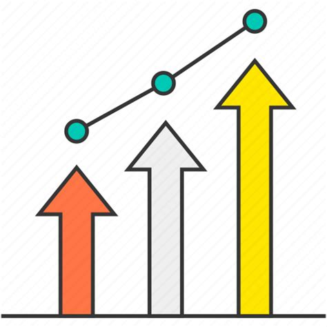 Analytics Arrow Chart Diagram Graph Growth Statistics Icon