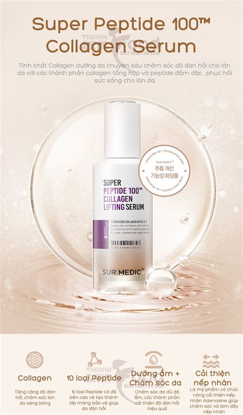Tinh Chất Sur.Medic Super Peptide Collagen Lifting Serum 50ml – THẾ ...