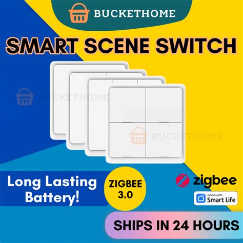 Sg Seller Zigbee Smart Scene Switch Smart Life Smarthome 1 Tap