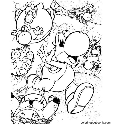 Yoshi Coloring Pages 23 Printable For Free Download