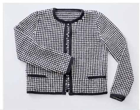 Knitting Instructions For A Classic Straight Jacket With Pockets