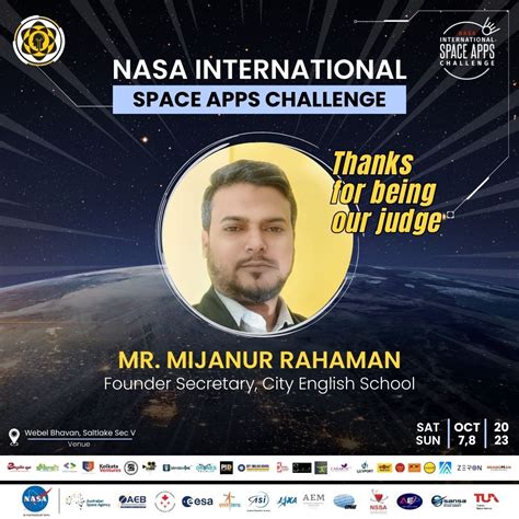 Mijanur Rahaman Judge At Nasa Space App Challenge Think Again Lab