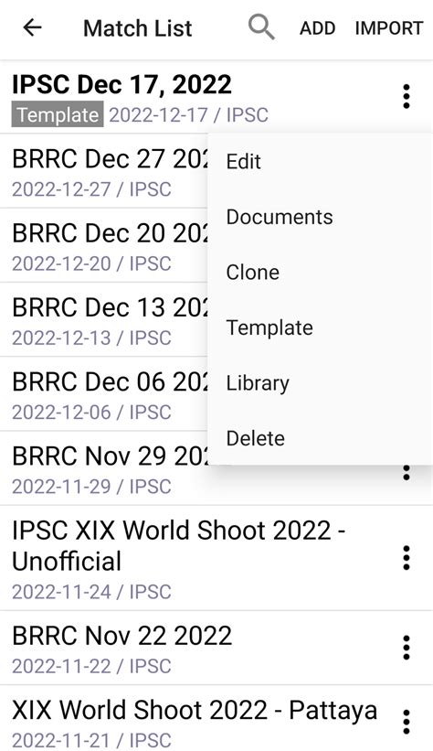 Creating Your Own Match Templates In Practiscore App Tutorials Learn
