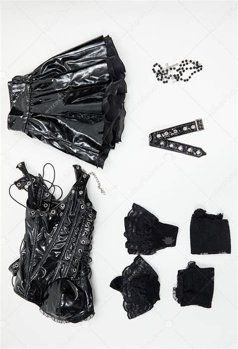 Women Misa Derivative Sexy Lingerie Costume Black Lace Up Corset And