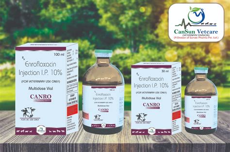 Enrofloxacin Veterinary Injection In PCD Franchise Cansun Medcare A D