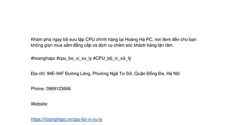 Cpu Bo Vi Xu Ly Docx DocDroid