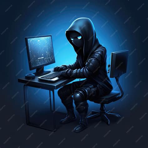 premium ai image midjourney bot unleashing the stealthy hacker
