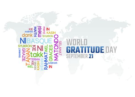 Vector Graphic Of World Gratitude Day Good For World Gratitude Day