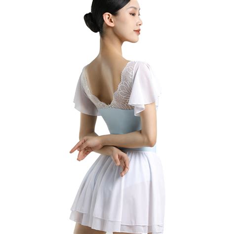 Girls Ruffle Sleeve Ballet Dance Leotard Dansgirl