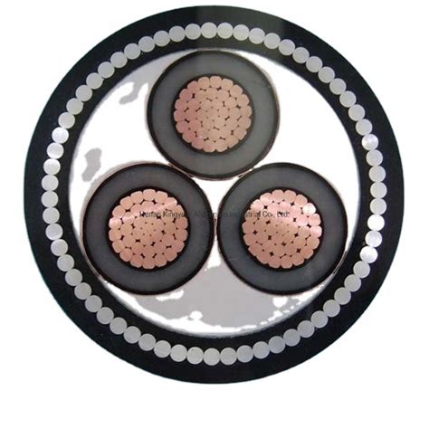 Copper Conductor 3 Core Xlpe Armored Electrical Power Cable Dh Cable