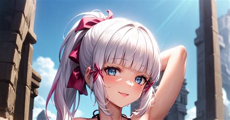 神里綾華 水着綾華 かめりあのイラスト Pixiv