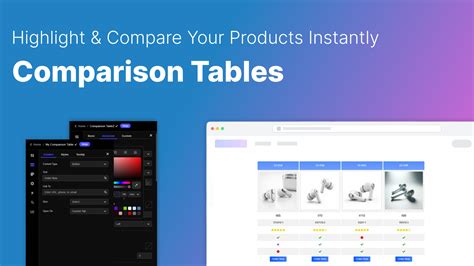 Cn Comparison Tables Create Comparison Tables For Shopify Shopify