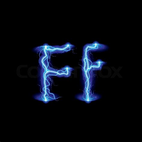 High Voltage Font Stock Vector Colourbox