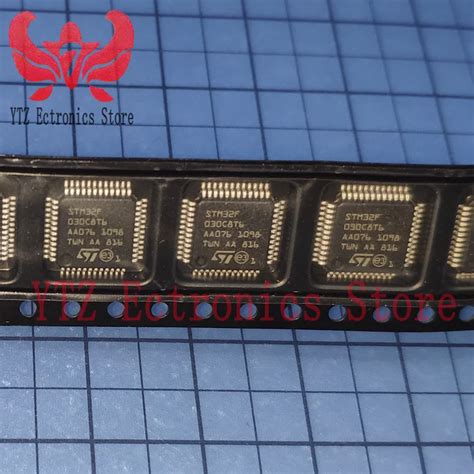 stm32f030c8t6 qfp 48 mcu 32 bit arm cortex m0 risc 64kb flash 2 5v 3 3v