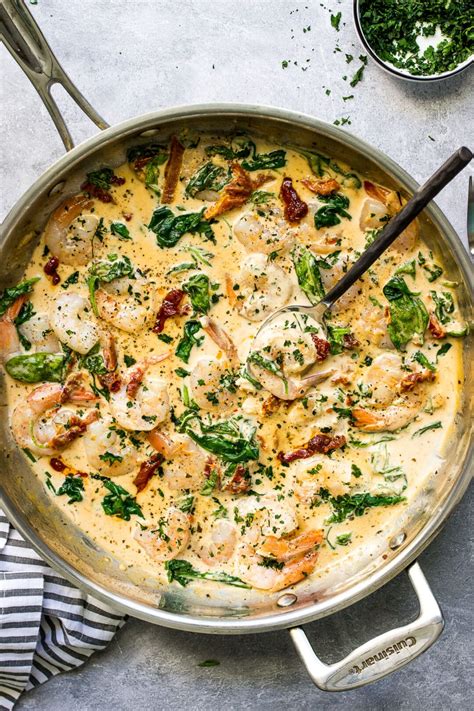 Creamy Garlic Tuscan Shrimp The Cooking Jar