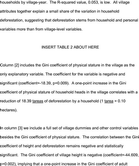 Contains The Regression Results Column 1 Contains The Results Of A
