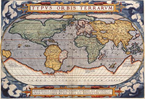 Antike Landkarten Der Weltkarte Des Worldjohn Speedc 1646