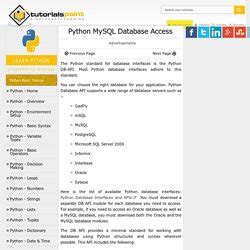 Python Database Programming Pearltrees