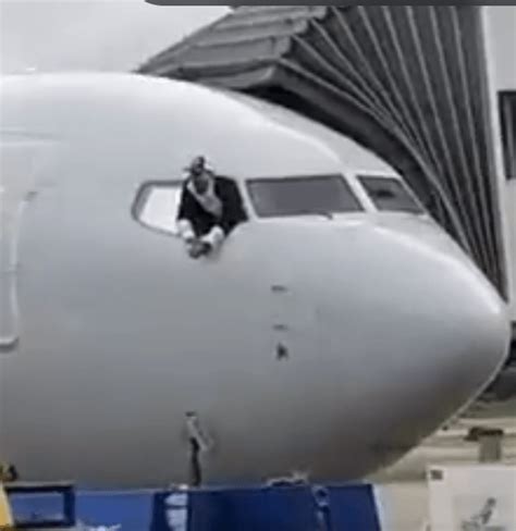Pasajero De American Airlines Carga La Cabina Rompe Los Controles De Vuelo E Intenta Saltar Por