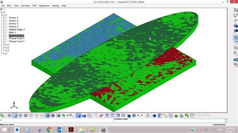 Ls Dyna Tutorial Linking Shell And Solid Mesh Youtube