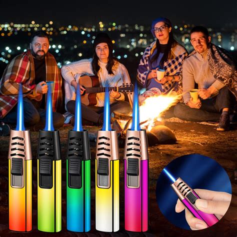 Konghyp Windproof Straight Torch Blue Flame Lighter Butane Torch