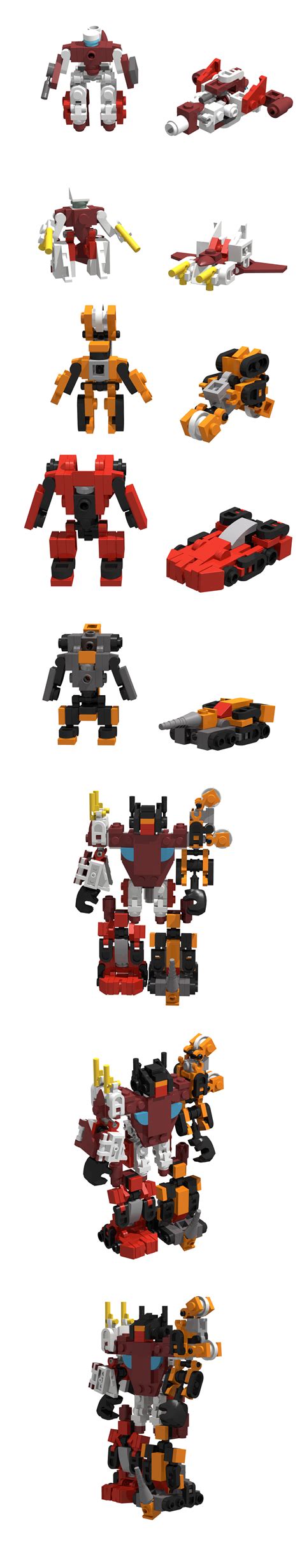 Technobots And Computron In Micro Lego Form R Transformers