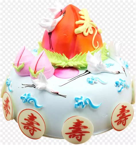 寿满天年贺寿蛋糕PNG图片素材下载 图片编号pydondrq 免抠素材网
