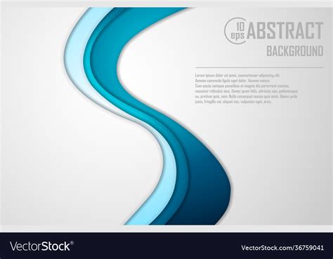 Abstract Background In Blue Color Curve Royalty Free Vector