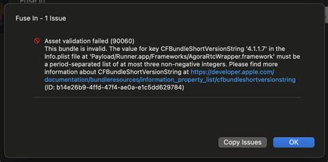 Unable To Release Ios Build · Issue 1375 · Agoraio Extensionsagora