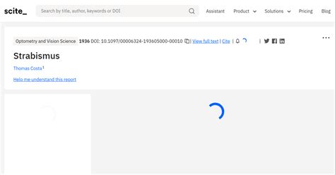Strabismus Scite Report