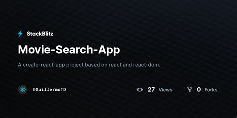 Movie Search App Stackblitz