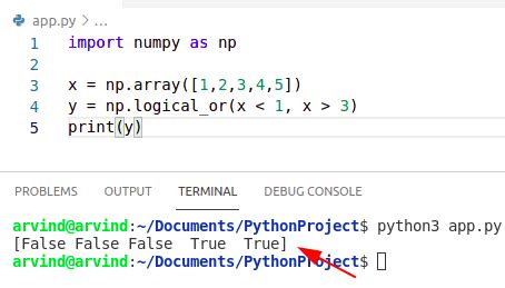 Python Np Where