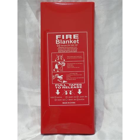Jual Fire Blanket 1 2 M X1 2M Fire Blanket Selimut Pemadam Shopee