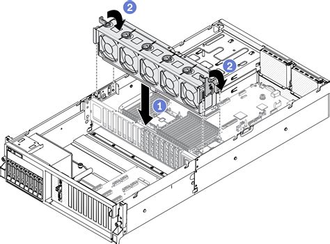 팬 케이지 설치 Thinksystem Sr670 V2 Lenovo Docs