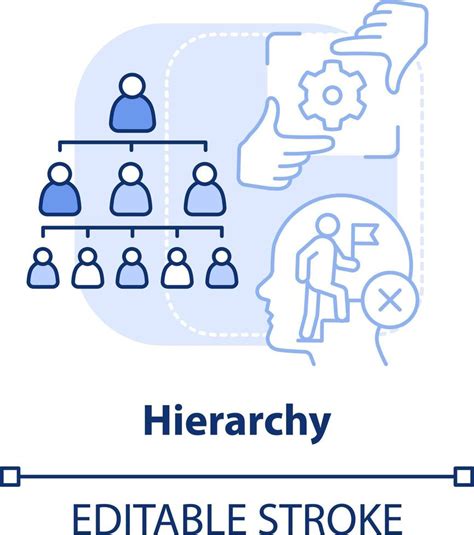 Hierarchy Light Blue Concept Icon Discourage Employees Adaptability