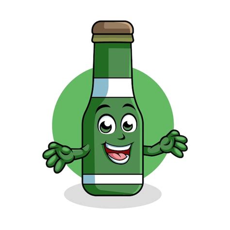 Premium Vector Happy Beer Cartoon Character Surprising Pose Mascot