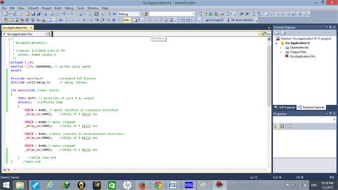 dc motor interfacing with atmega32 and l293